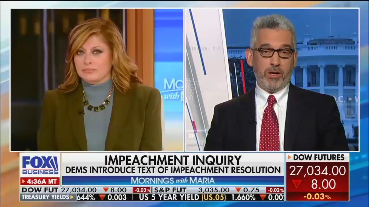 Fox business guest on impeachment inquiry: "I see it as a secret ritual ...