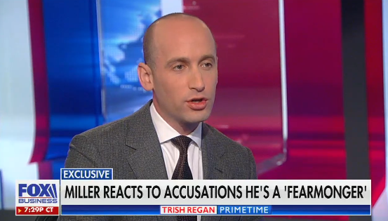 Stephen Miller tells Fox that those who label him a white supremacist ...