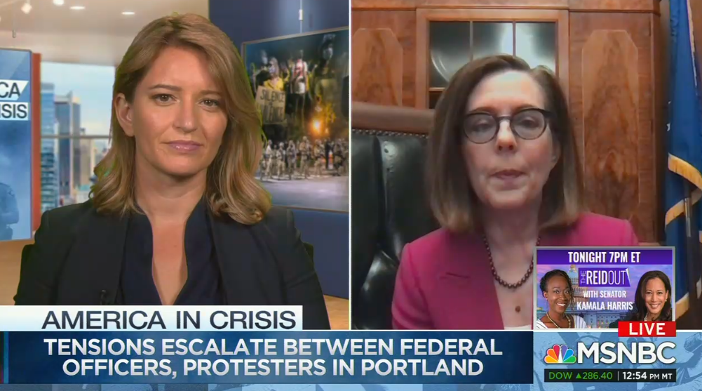 Oregon Gov. Kate Brown: DHS acting secretary Chad Wolf "brought a Fox ...