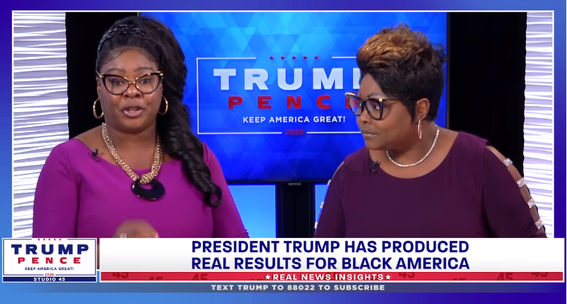 A Trump campaign video features Fox hosts Diamond and Silk interviewing ...