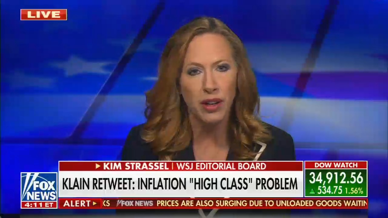 The Wall Street Journal's Kimberly Strassel blames child tax credit and ...