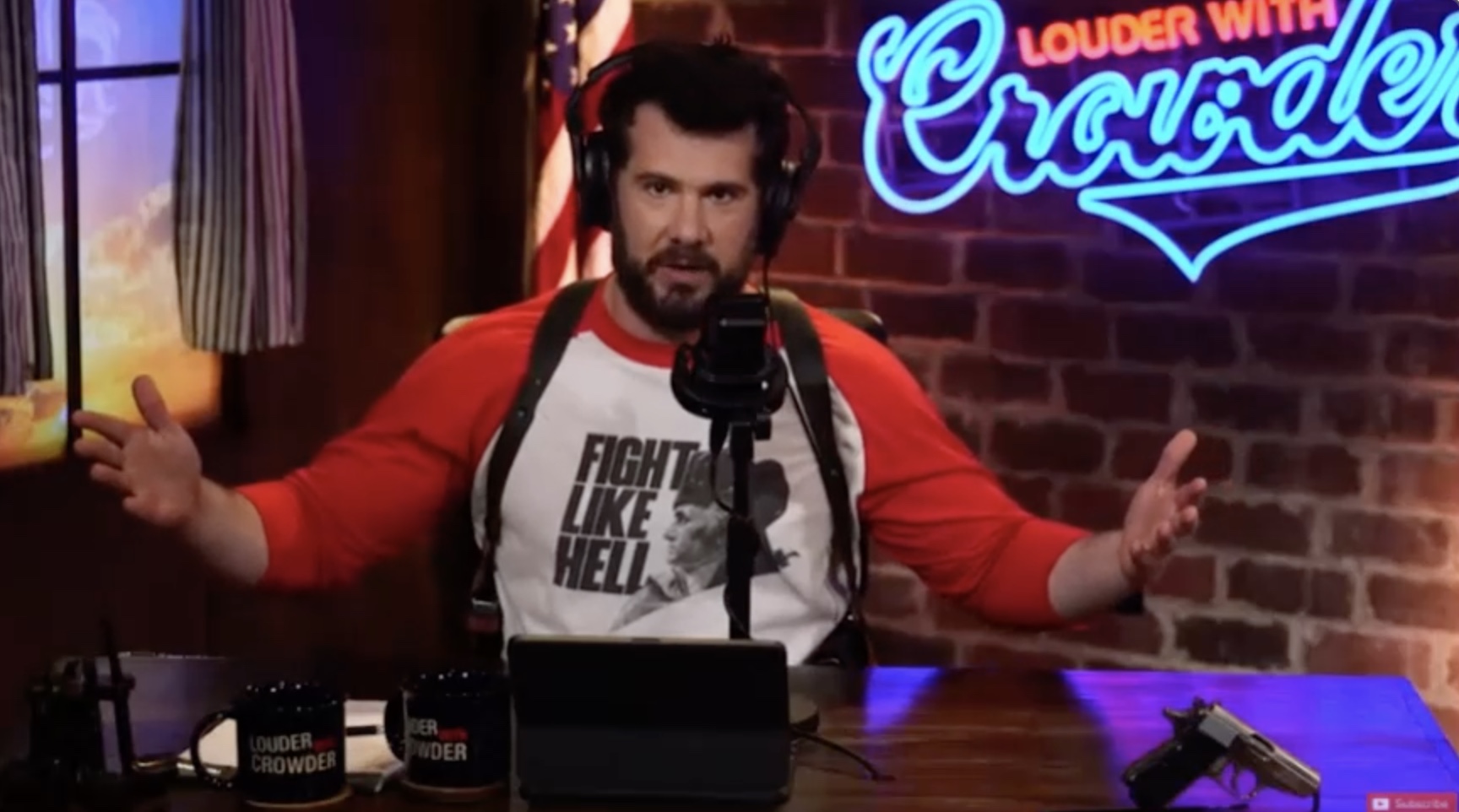 Steven Crowder interprets the Second Amendment as permits individuals ...