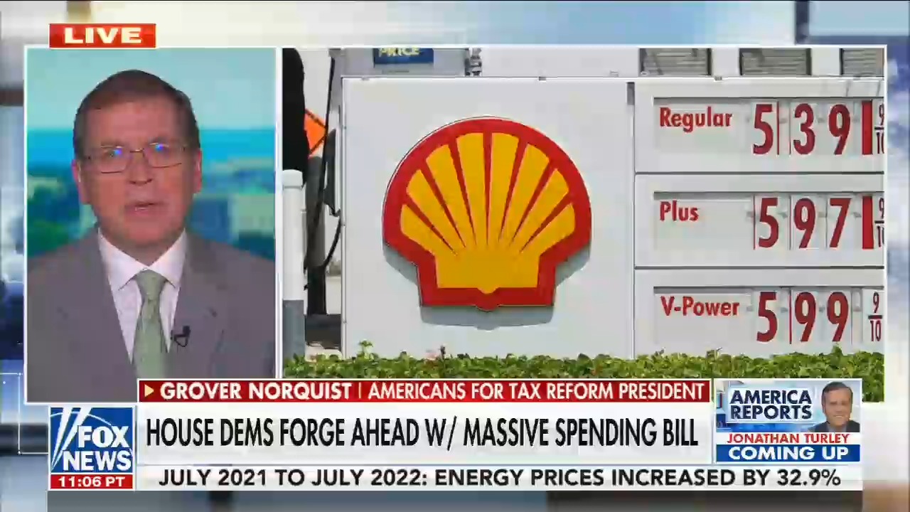 Fox News guest Grover Norquist: Record fall in gas prices is a bad ...