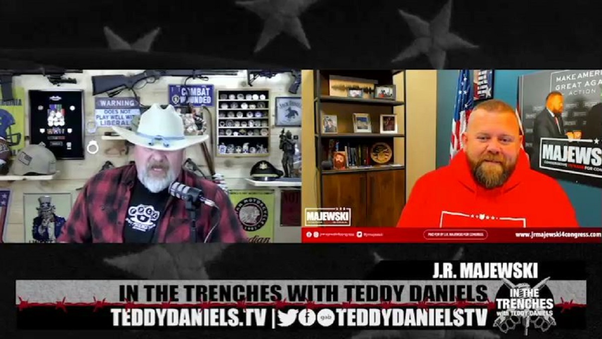 J.R. Majewski laughs and thanks a host who calls Media Matters reporter ...