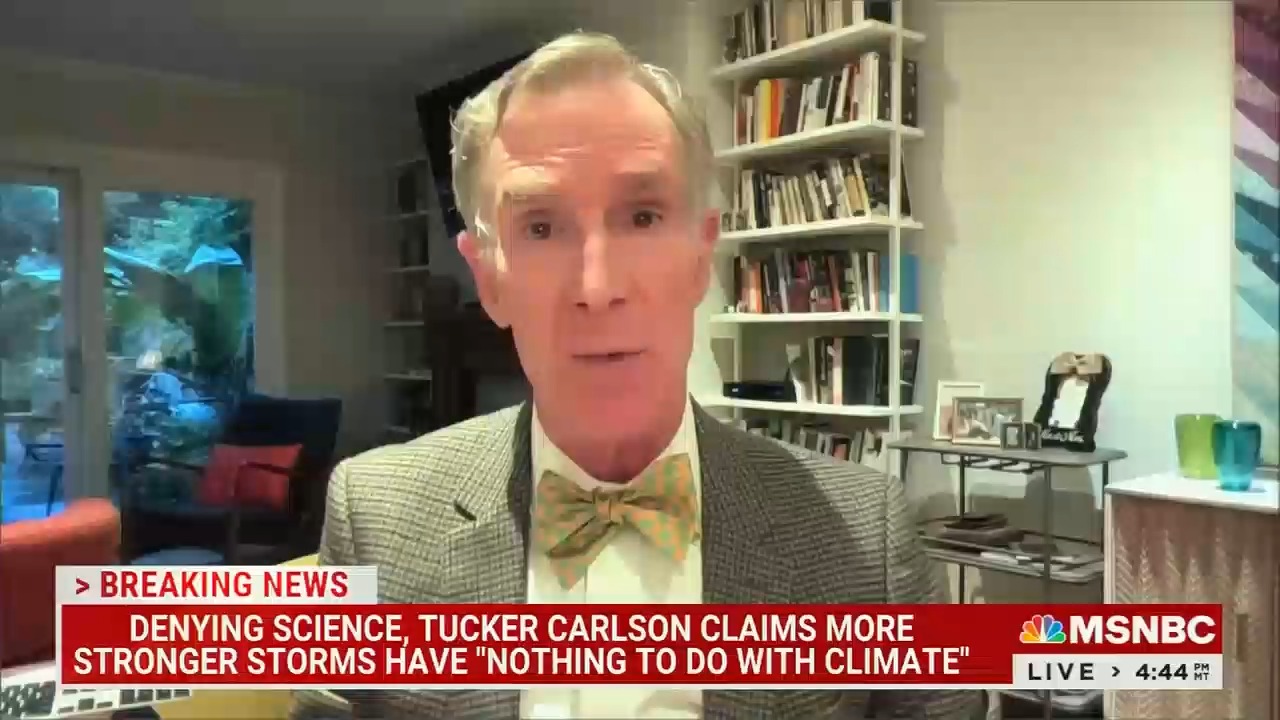 Watch Bill Nye call out Tucker Carlson’s “deeply concerning” hurricane ...
