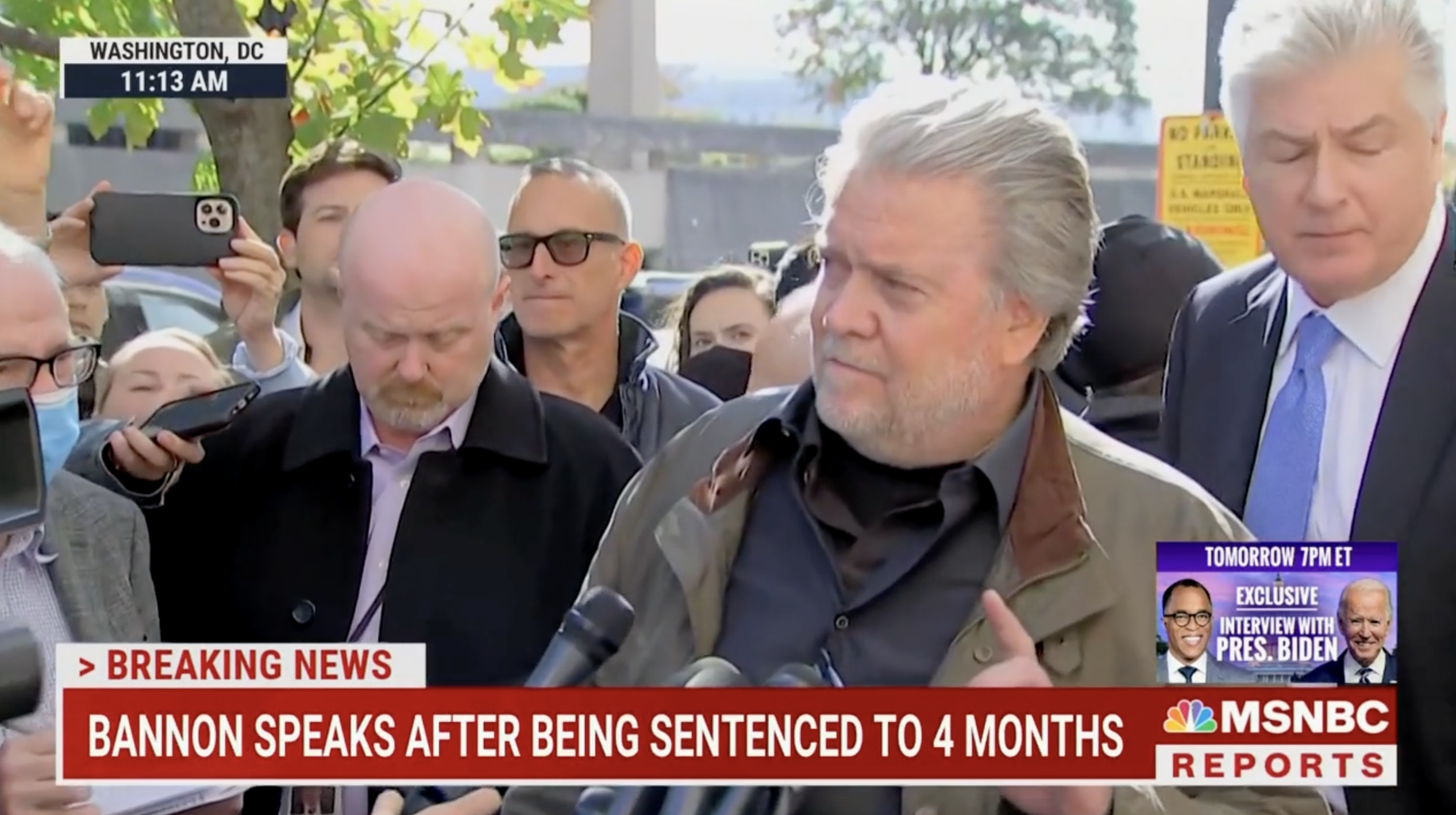 After being sentenced to prison, Steve Bannon says Attorney General ...
