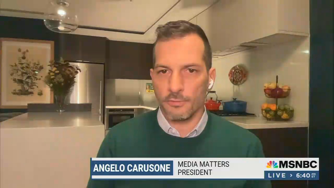On MSNBC's American Voices, Angelo Carusone discusses how the far-right ...