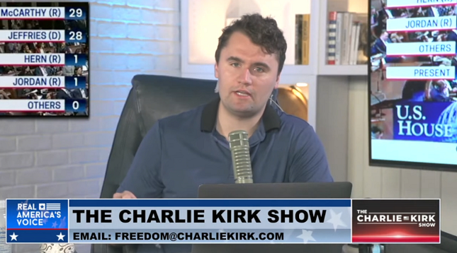 Charlie Kirk calls on next president to "get some pardons done" for ...