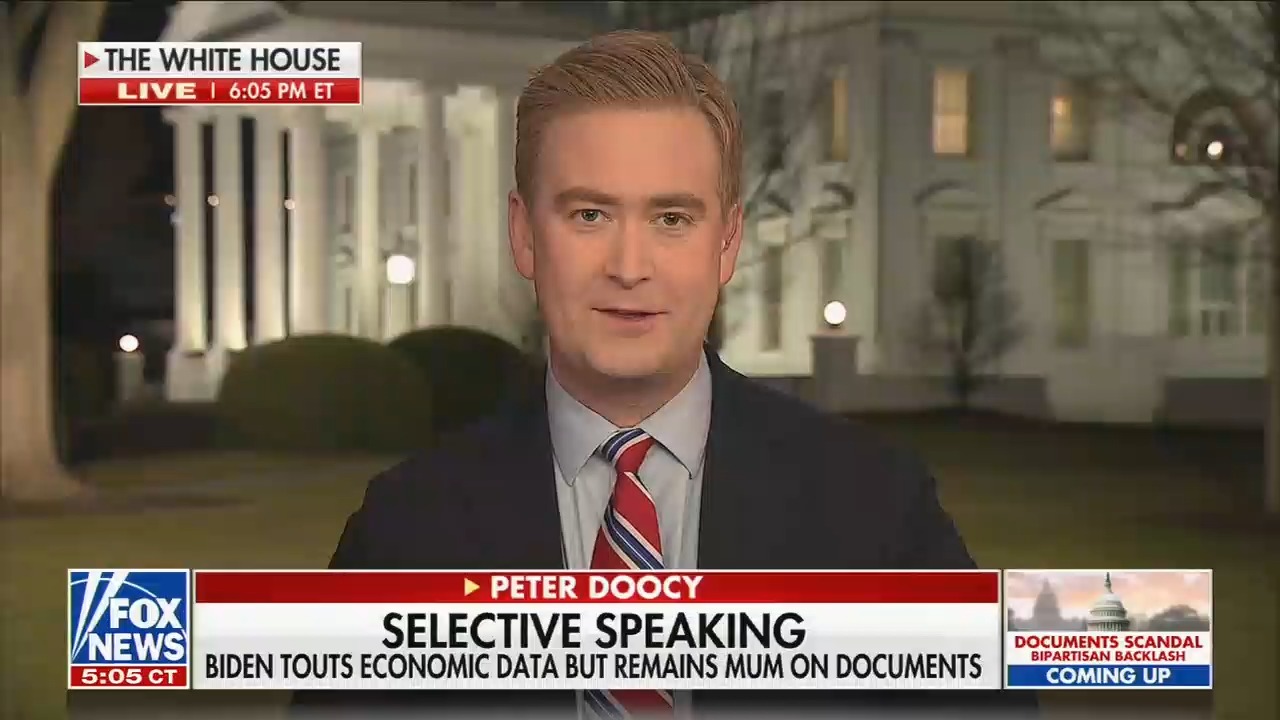 Fox News White House Correspondent Peter Doocy claims robust economic ...