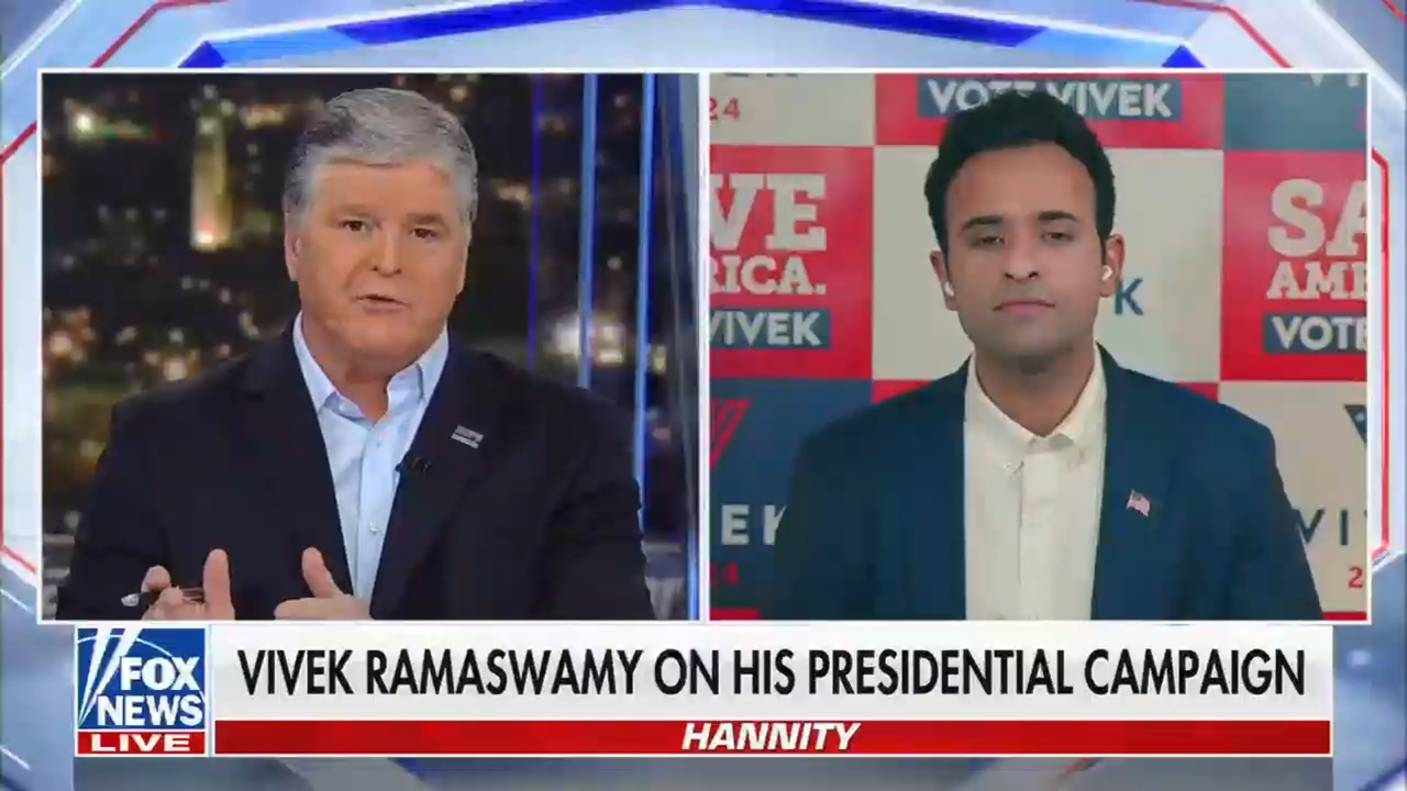 Fox News creates a fake presidential campaign for Vivek Ramaswamy ...