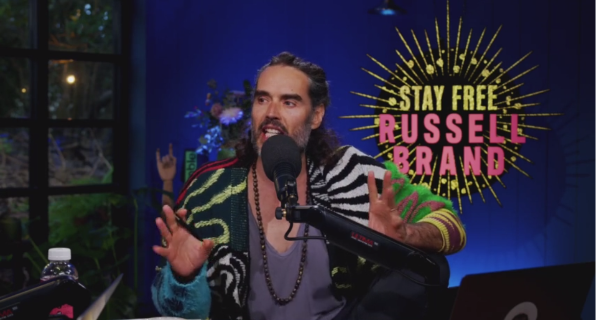 Russell Brand attempts to evade YouTube content moderation by telling ...