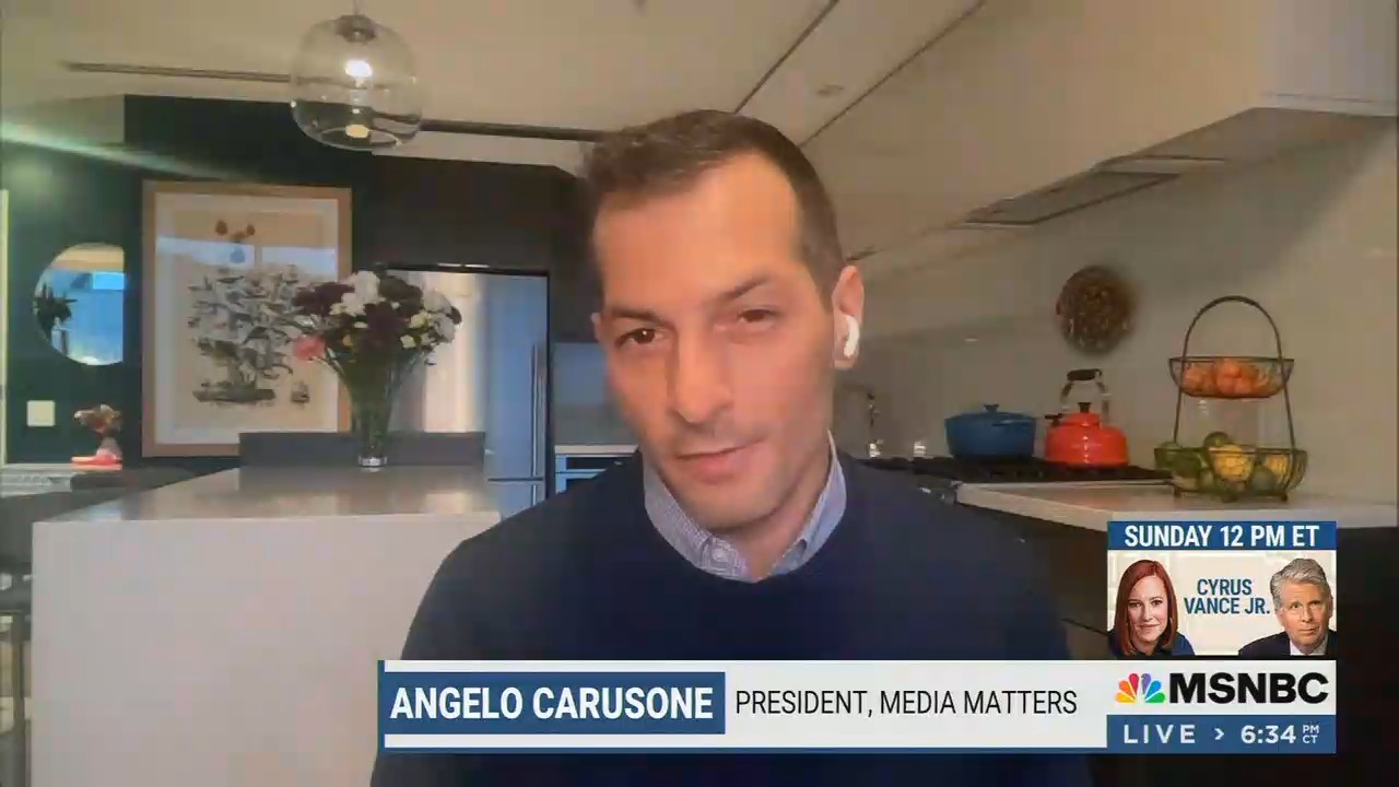 On MSNBC, Angelo Carusone explains judge's ruling against Fox: "A ...