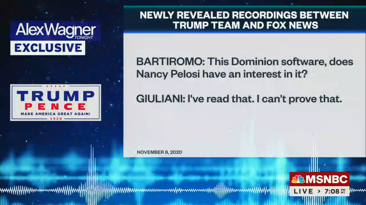 MSNBC reveals new audio of Rudy Giuliani admitting to Fox News’ Maria ...