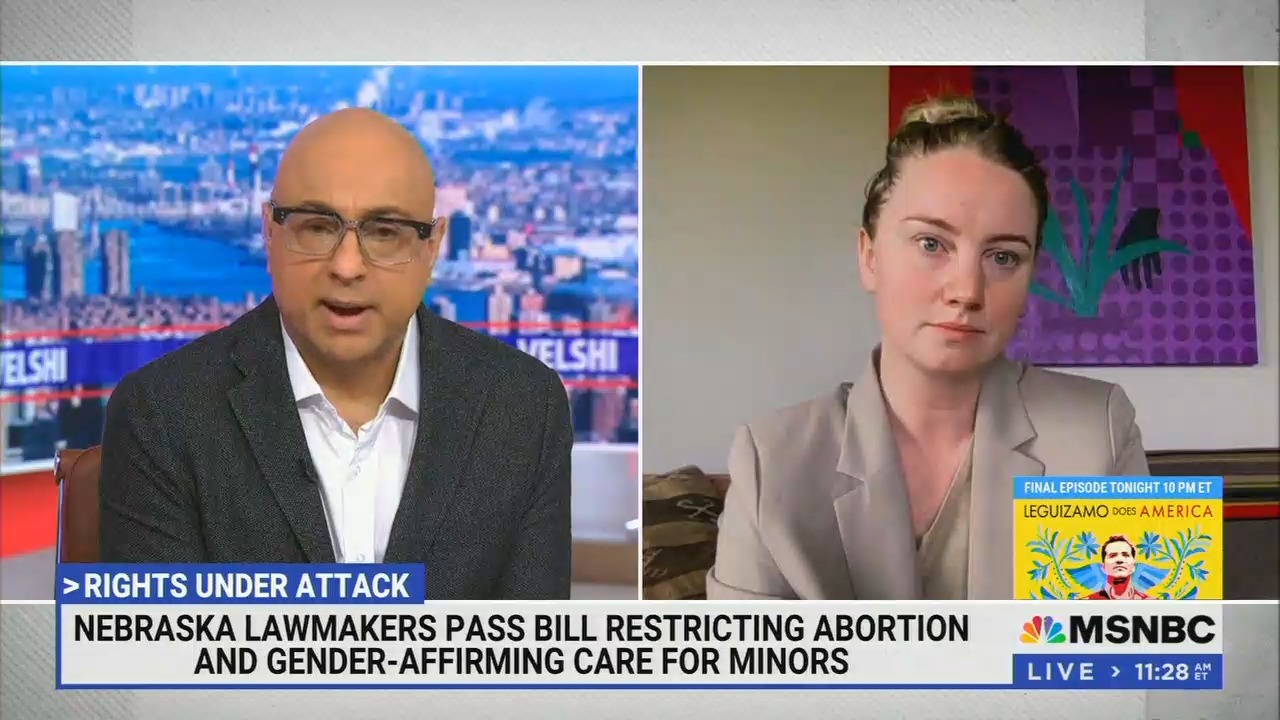 On MSNBC, State Senator Megan Hunt condemns Nebraska's "hateful" anti ...