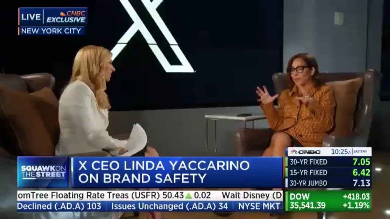 X Corp. CEO Yaccarino’s interview on CNBC should alarm major advertising brands | Media Matters ...