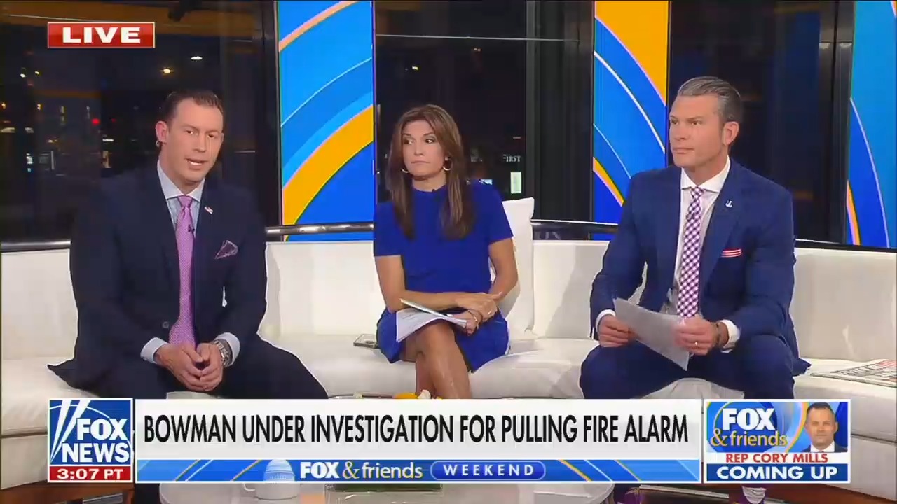 Fox host claims Rep. Bowman thought "he could get away" with pulling ...
