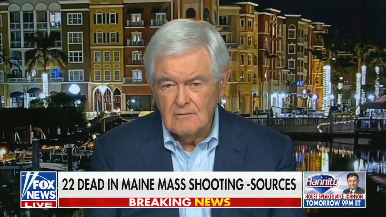 Fox News' Newt Gingrich uses ongoing mass shooting in Maine to push ...