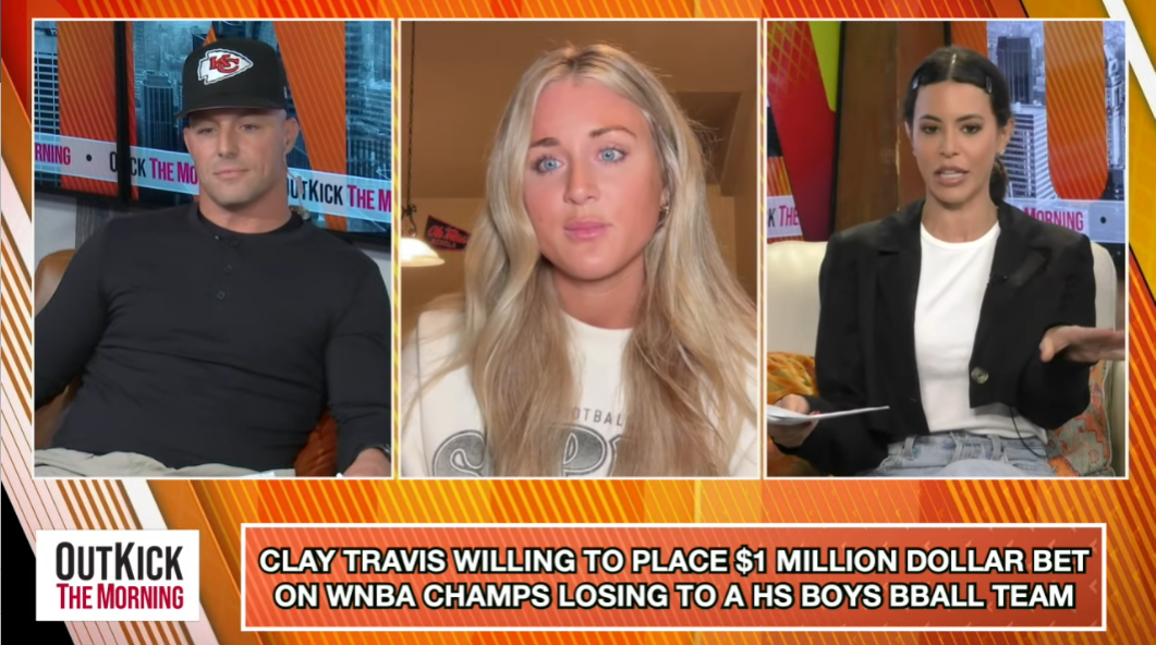 Fox Corp.’s Outkick host Riley Gaines agrees with boss Clay Travis ...