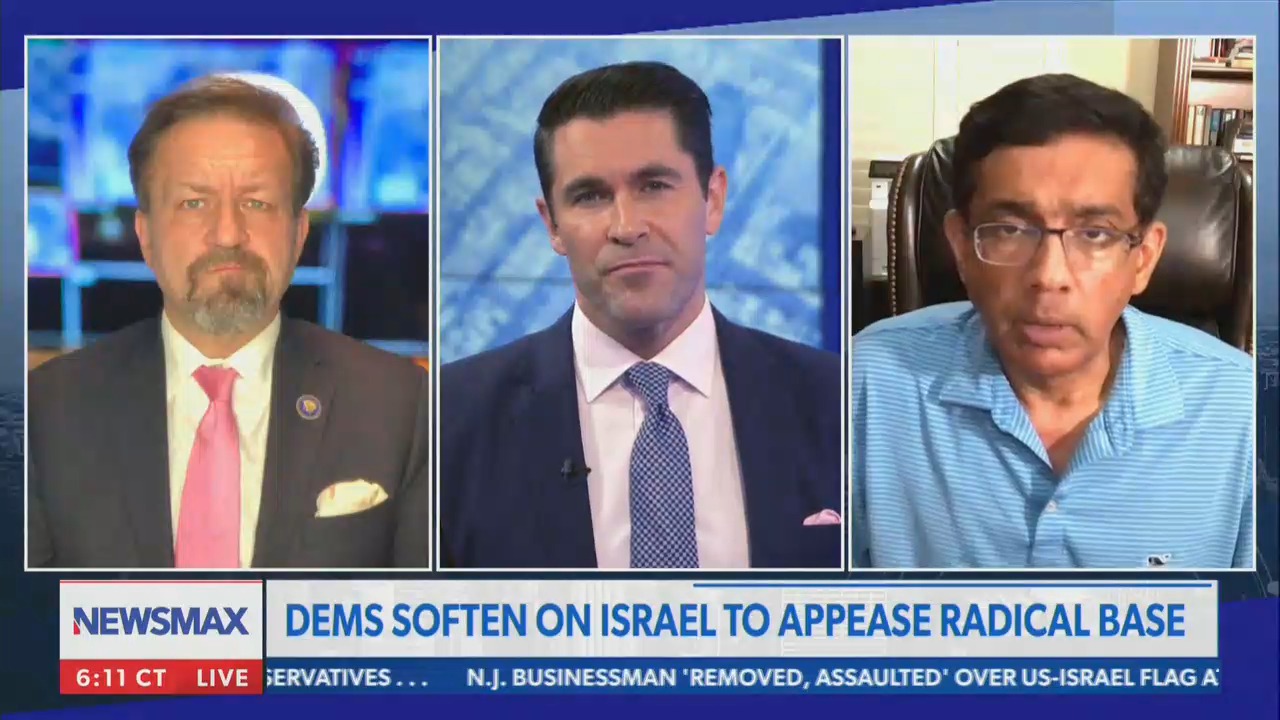 On Newsmax, Dinesh D'Souza criticizes Bernie Sanders: "The ideology is ...
