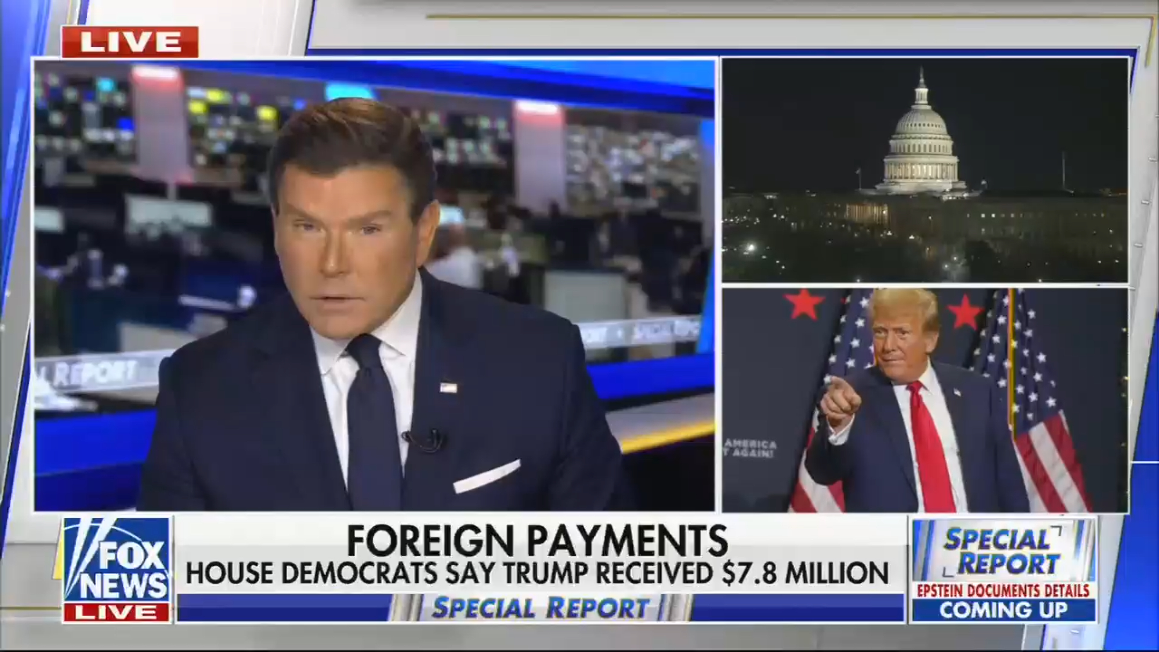 Fox’s purported “news side” glosses over report on Trump’s business payments from foreign ...