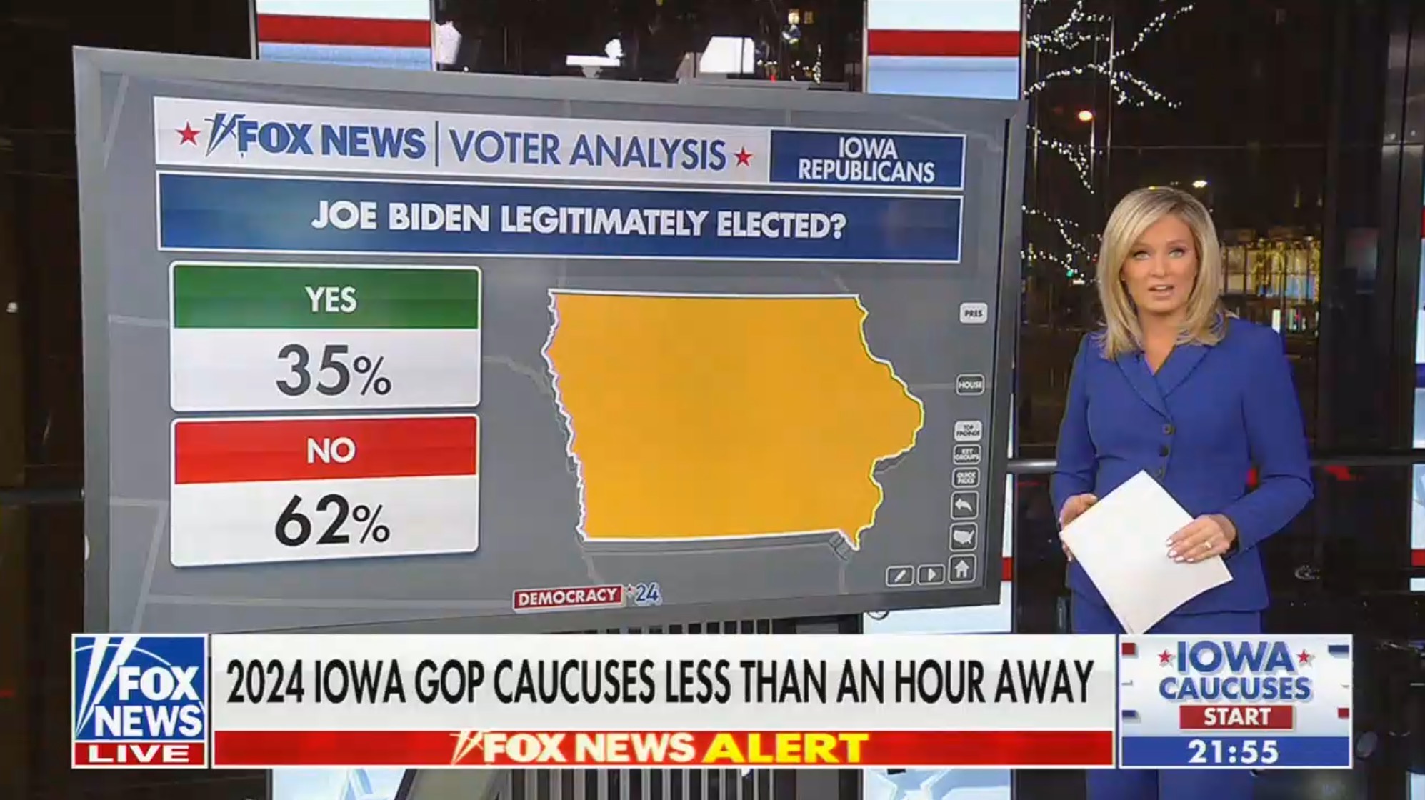Fox News declines to fact check false claims from Iowa voters about the ...