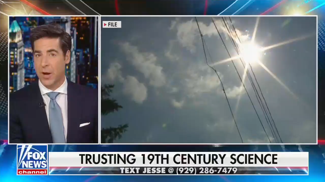 Fox News’ Jesse Watters cites debunked claim to argue that climate ...