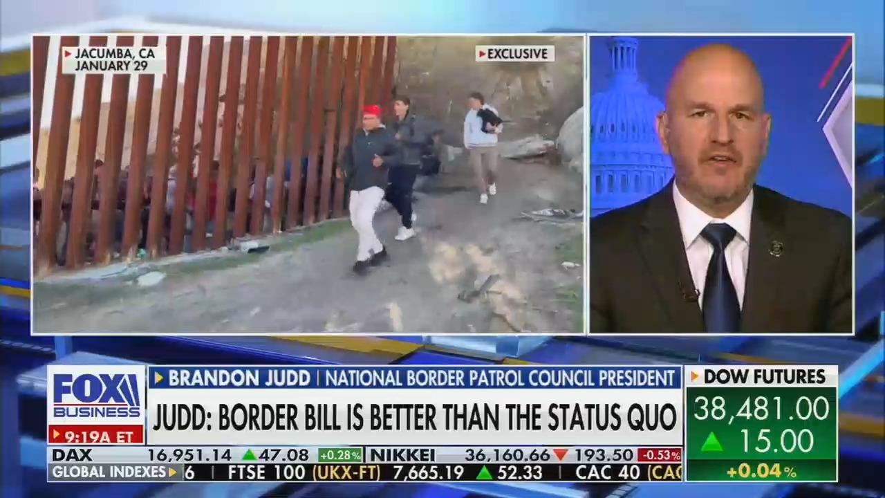 Border Patrol union president Brandon Judd to Fox: Republicans are ...