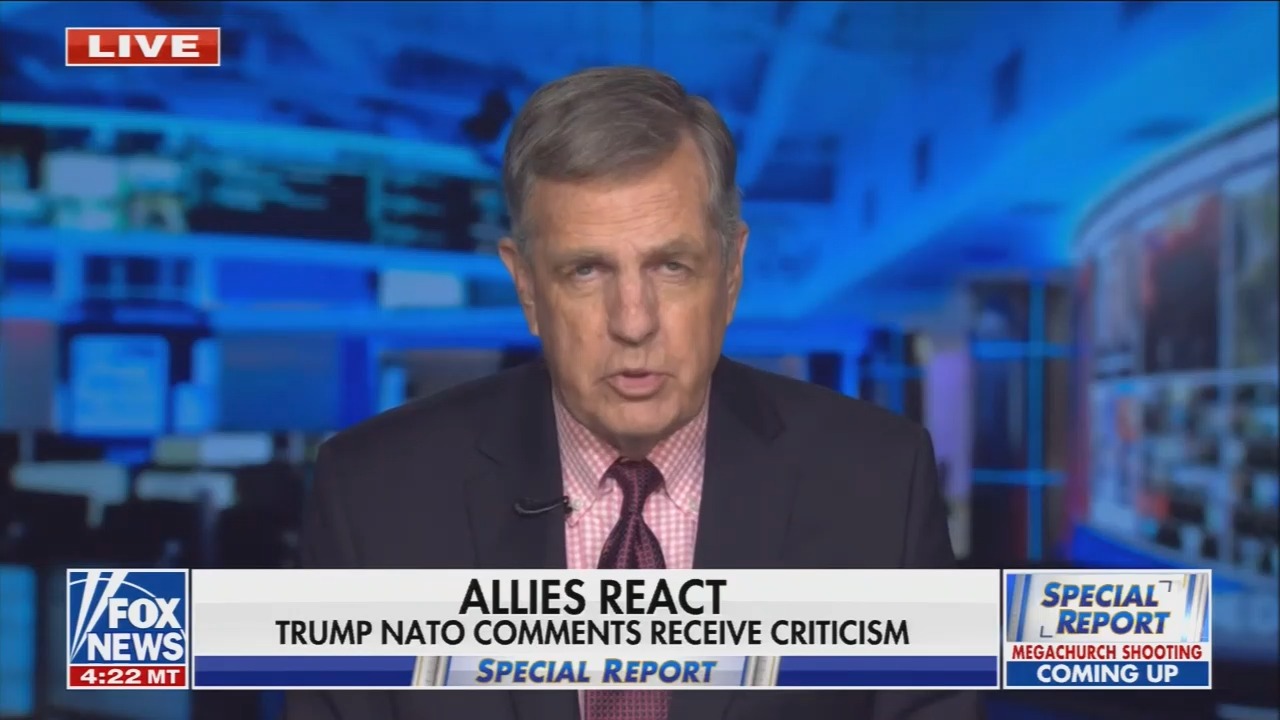 Fox News' Brit Hume brushes off Donald Trump's threat to abandon NATO ...