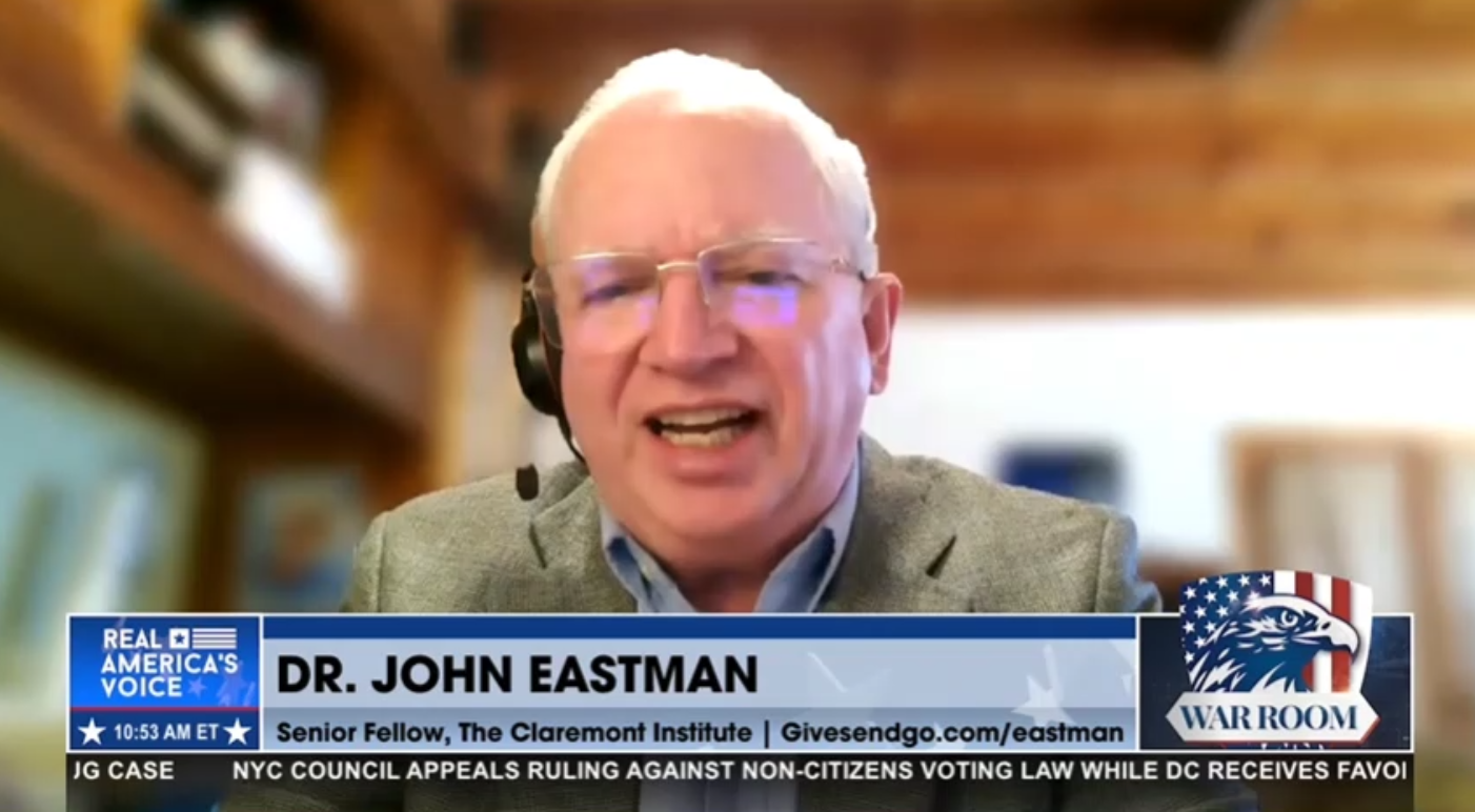 John Eastman doubles down on his election denial while promising to ...