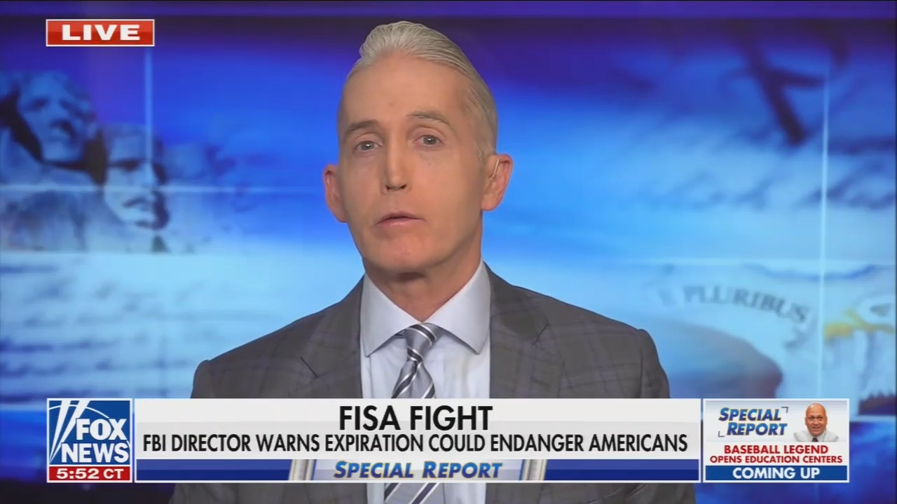 Trey Gowdy says a Fox News “legal commentator” turned Donald Trump ...