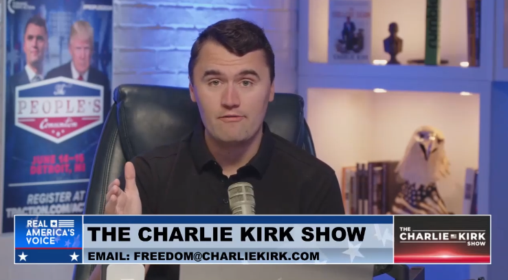 Charlie Kirk: "Mike Johnson has to resign" | Media Matters for America