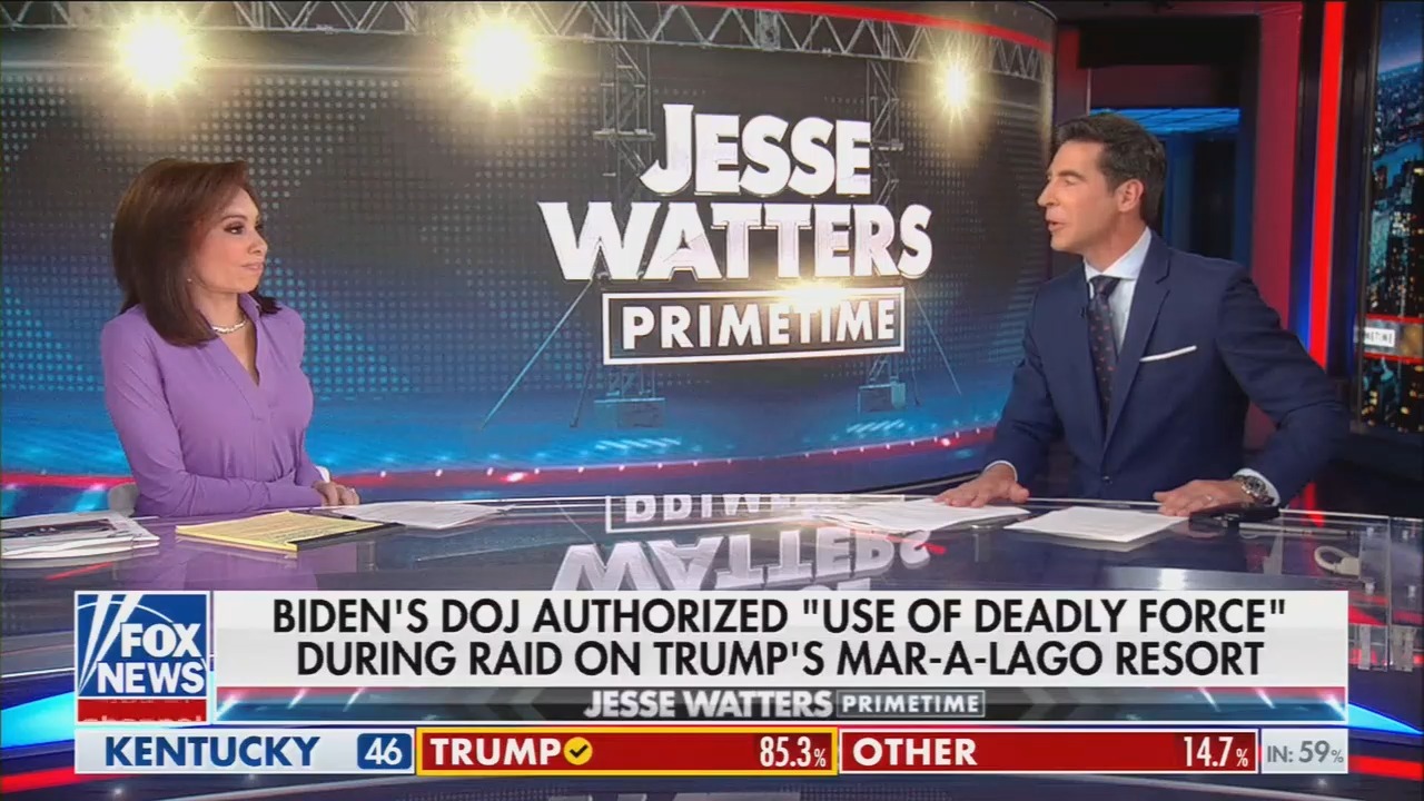 Fox News' Jeanine Pirro and Jesse Watters suggests the FBI “wanted” to ...