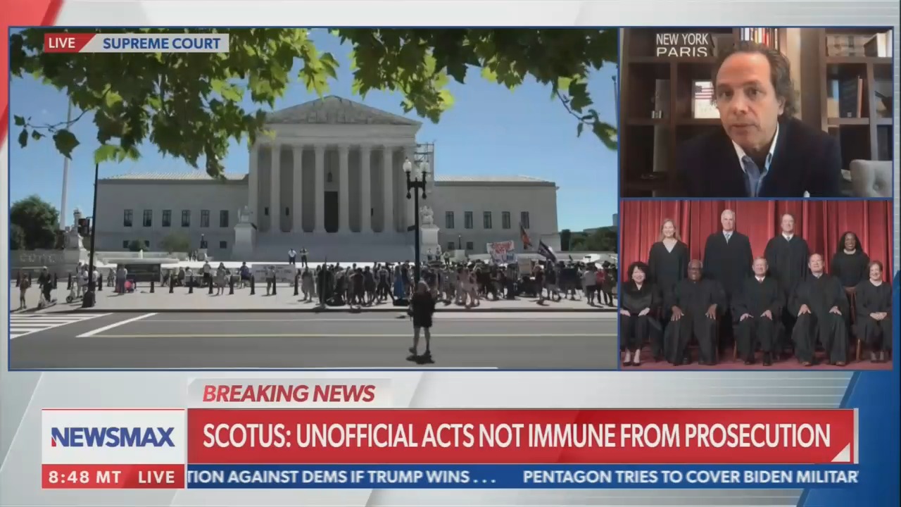 Newsmax guest says the Supreme Court decision on presidential immunity ...