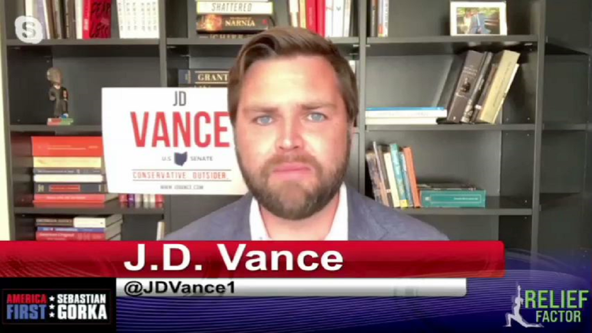 Appearing with Seb Gorka, JD Vance attacked Kamala Harris as part of a ...