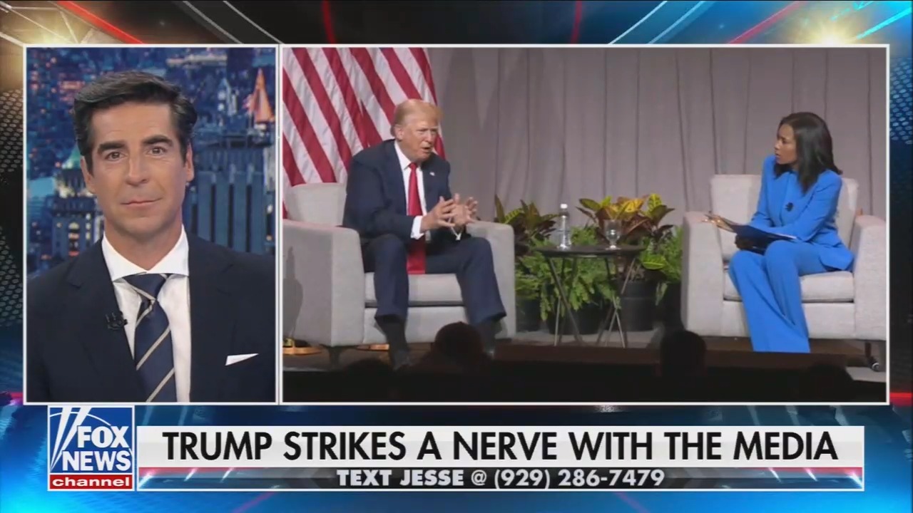 Jesse Watters praises Donald Trump for taking on “issues” like Kamala ...