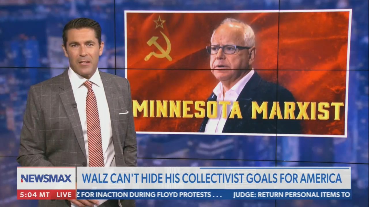 Newsmax host: "Tim Walz is the white guy with a white wife and white ...