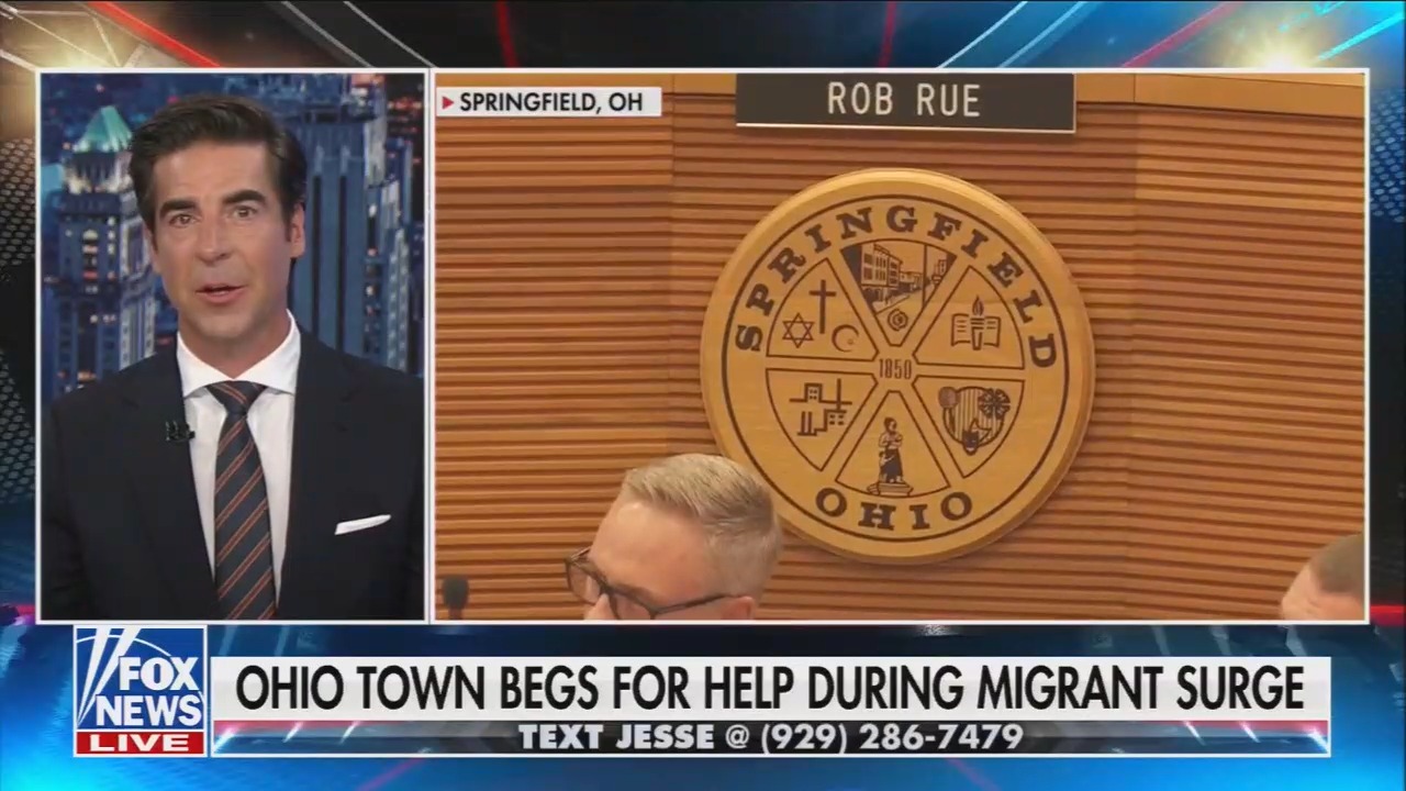 Jesse Watters says immigration like in Springfield, Ohio "ruins the ...