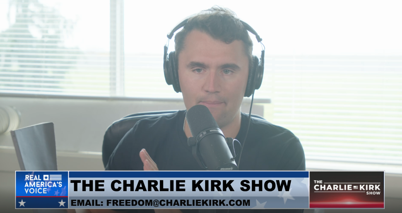 Trump ally Charlie Kirk falsely claims Kamala Harris was using a ...