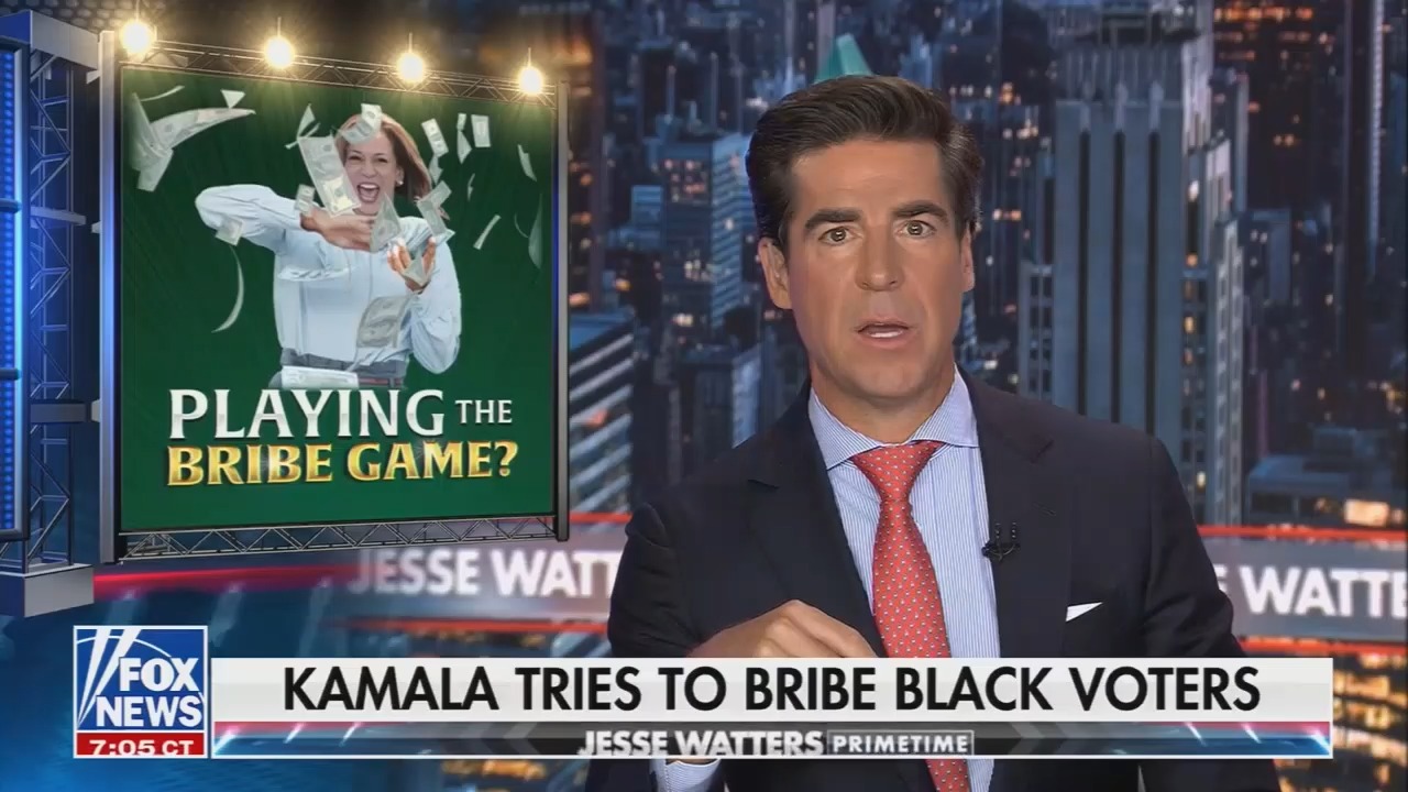 Fox News' Jesse Watters: "Kamala wants to win the Black vote with free money and drugs" | Media ...