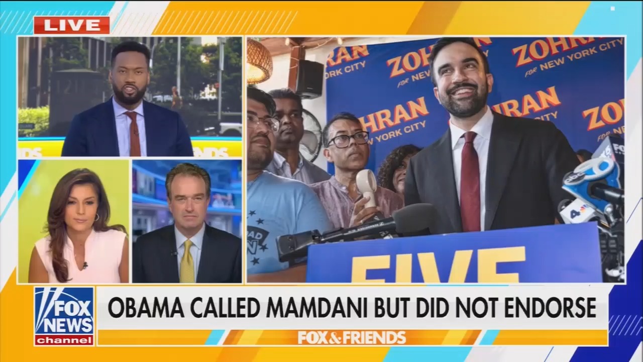 Fox & Friends co-host on Barack Obama calling Zohran Mamdani: "Is Obama ...