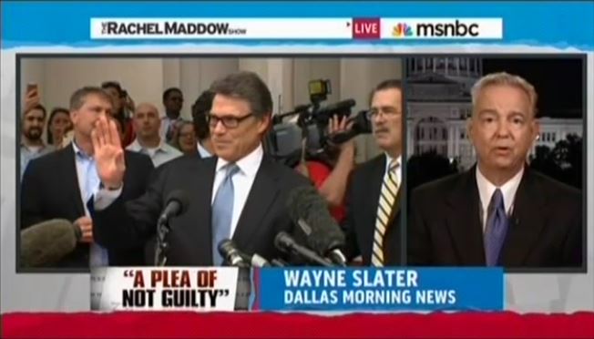 Dallas Morning News' Wayne Slater Tells National Media "Perry Has ...