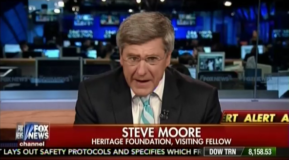 Heritage Foundation's Steve Moore Refers To Raising The Debt Ceiling As Issuing "A Blank Check ...
