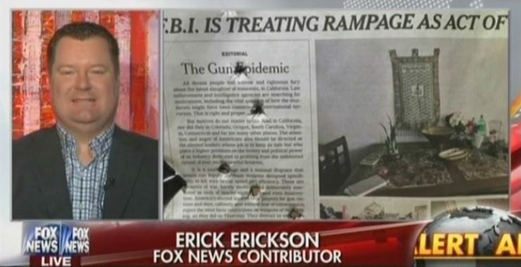 Fox's Erick Erickson Applauds Himself For Shooting Front-Page Editorial ...