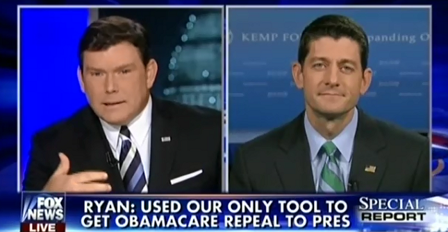 Bret Baier Pushes Speaker Ryan To Bow To Conservative Demands And ...