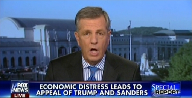 Fox's Brit Hume Says Obama Must Share Credit For Improving The Economy ...