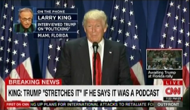 Larry King Laughs Down The Idea That Trump Didn’t Know He Was On ...