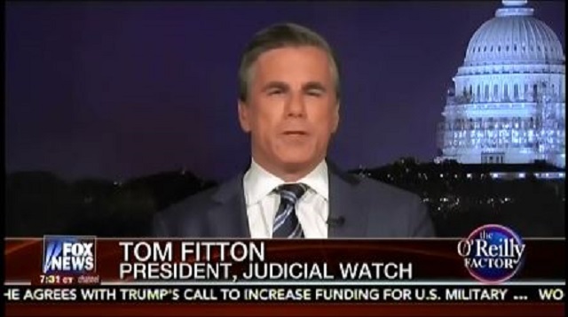 Judicial Watch's Tom Fitton Brags To Bill O'Reilly That His ...