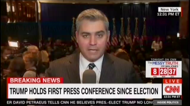 CNN's Jim Acosta Reports That Incoming Press Secretary Spicer ...