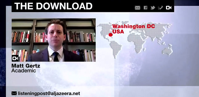 On Al Jazeera's The Listening Post, Media Matters' Matt Gertz Says ...