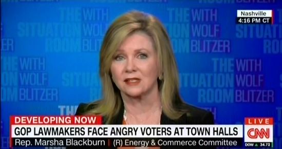 Watch CNN's Wolf Blitzer Correct Rep. Marsha Blackburn's Lie That Town ...